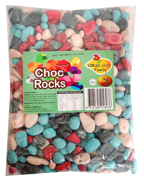 Lolliland Choc Rocks - buy at The Professors Online Lolly Shop (7760)