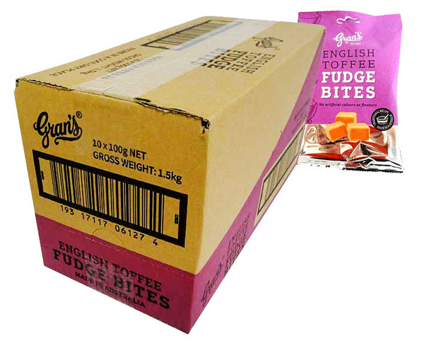 Grans Hang Sell Bag - English Toffee Fudge - buy at The Professors ...