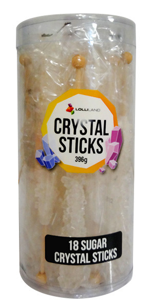 Crystal sticks - White - buy at The Professors Online Lolly Shop (10036)