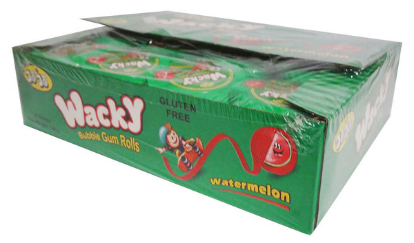 Get Wacky Bubble gum Rolls - Watermelon at The Professors Online Lolly ...