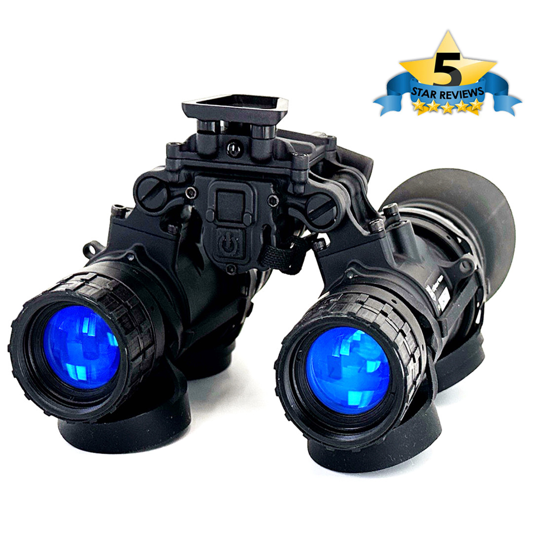 A-RNVG - Gen III White Phosphor Articulating Dual Tube Night Vision Goggle