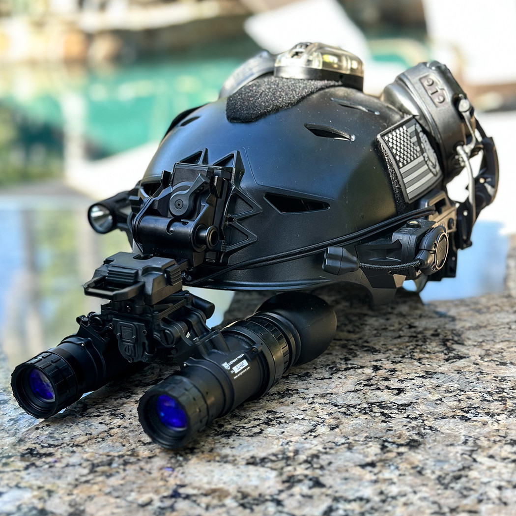 A-RNVG - Gen III White Phosphor Articulating Dual Tube Night Vision Goggle