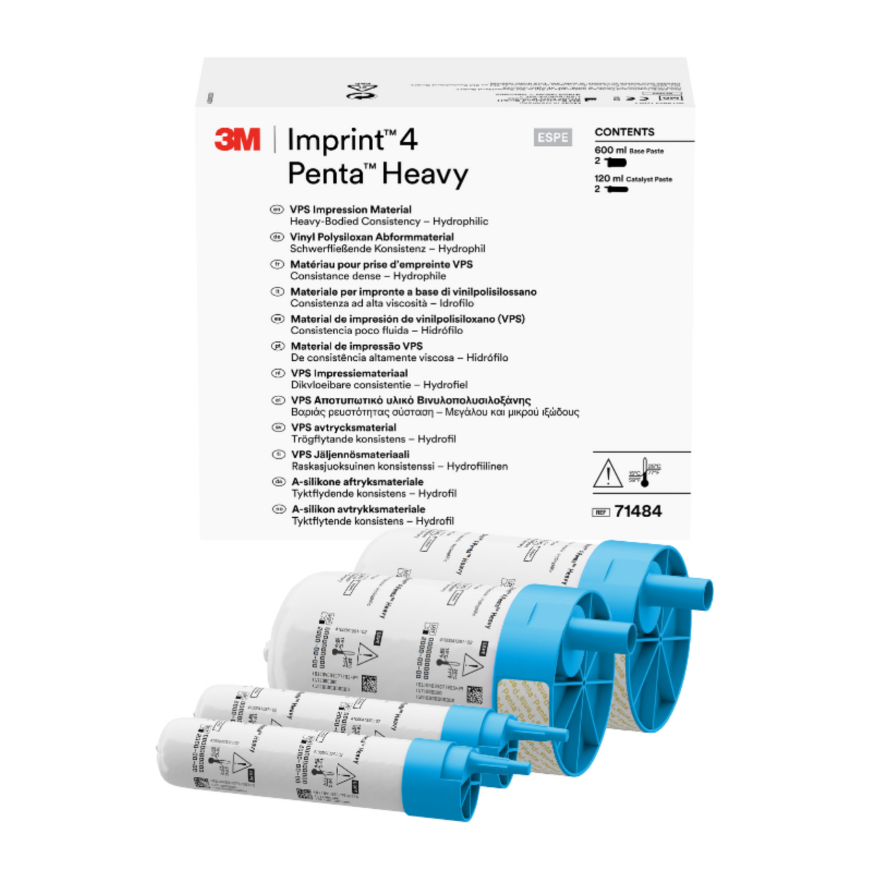 3M Imprint 4 Penta Heavy VPS Impression Material Refill, 720mL - Dental ...