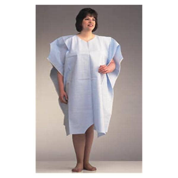 Ultimate Poncho Gown 40 in x 40 in Blue 25/Case - Dental Brands