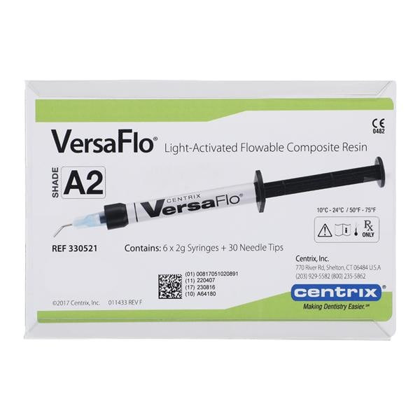 VersaFlo Syringe Composite A2 Bulk Kit 6/Pk - Dental Brands