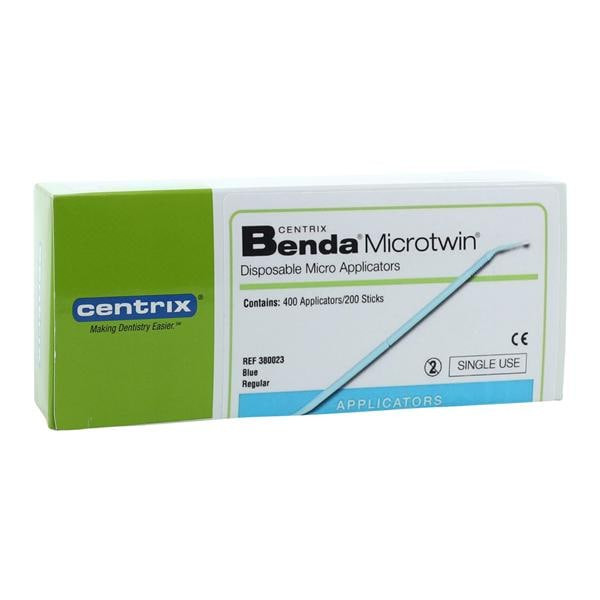 Benda MicroTwin Bendable Brushes Blue 400/Box - Dental Brands