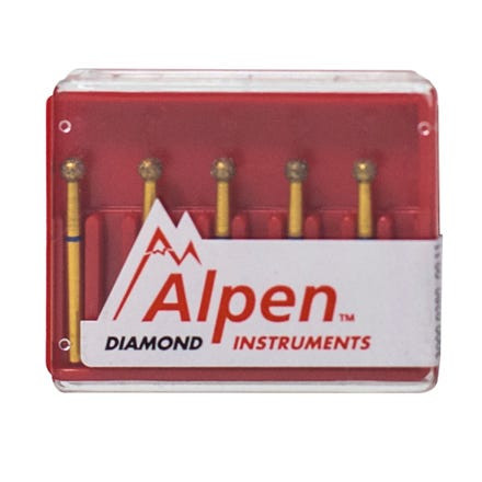 Alpen Diamond Bur Friction Grip Super Coarse 878K-023SC 5/Pk - Dental ...