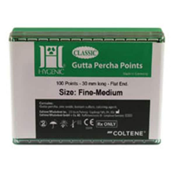 Hygenic Machine Rolled Gutta Percha Fine-Medium Vials 100/Box - Dental ...