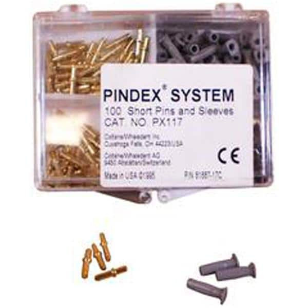 Dowel Pin Pindex Pins/Sleeves PX117 Short 100/Pk - Dental Brands