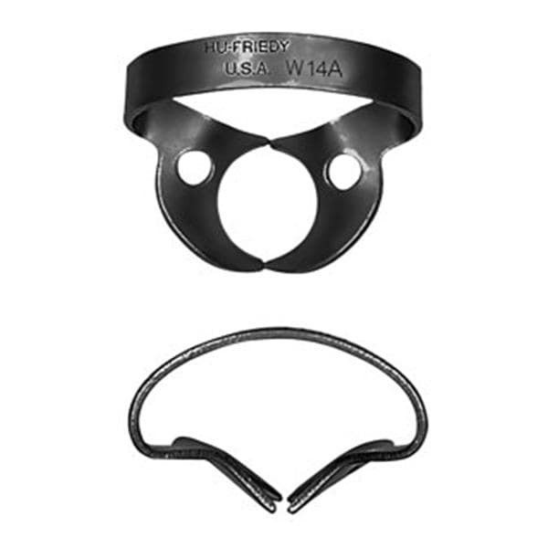 Black Line Rubber Dam Clamp Wingless W14A (RDCMW14AX) - Dental Brands