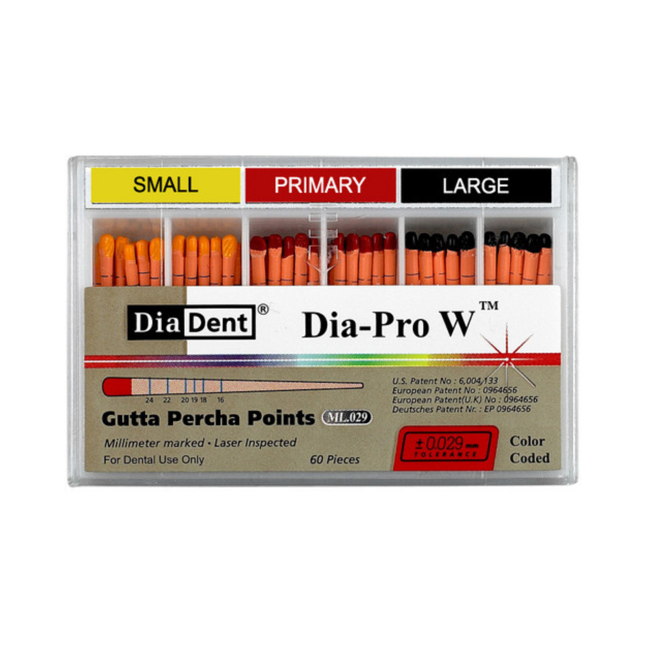 Dia-Pro W Gutta Percha, 60/Box - Dental Brands