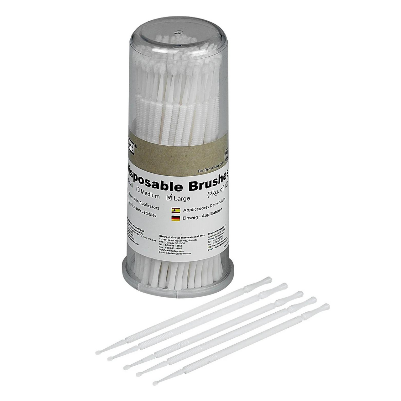 Disposable Brushes 100/Pk - Dental Brands