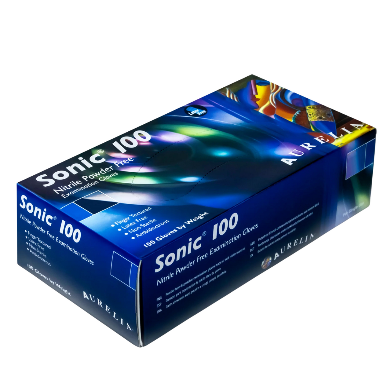 Sonic 100 Gloves Nitrile PF 100/Box - Dental Brands
