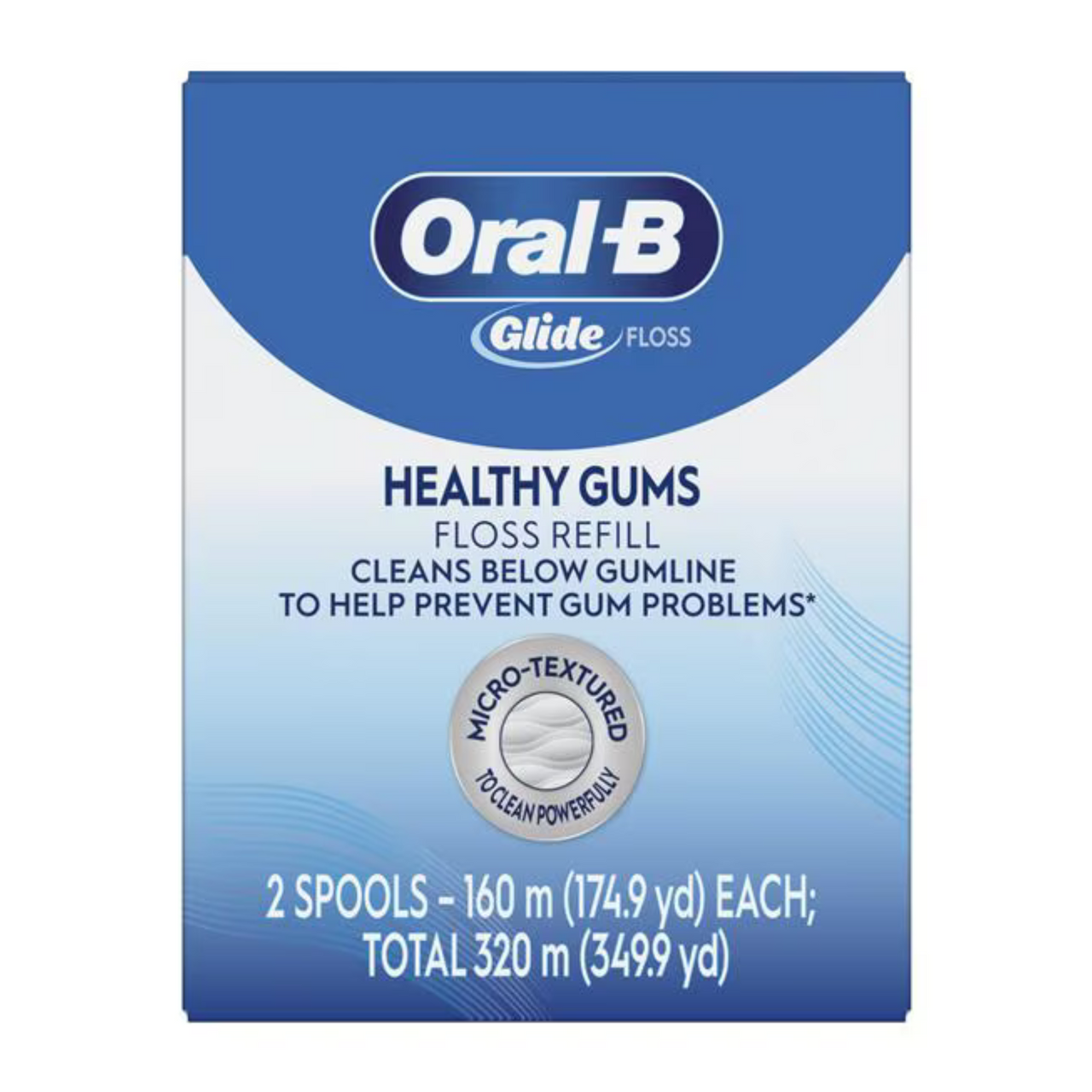 Oral-B Glide Unwaxed Teflon Floss 160m Unflavored 2/Bx - Dental Brands