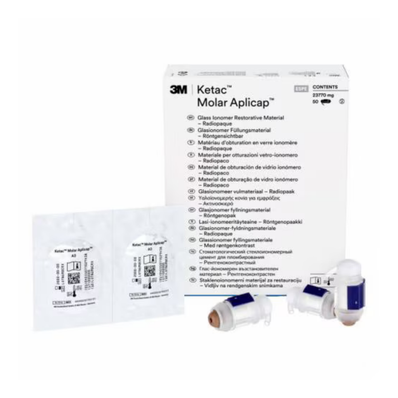 3M Ketac Molar Aplicap Glass Ionomer Restorative Shade A3 Refill, 56420 ...