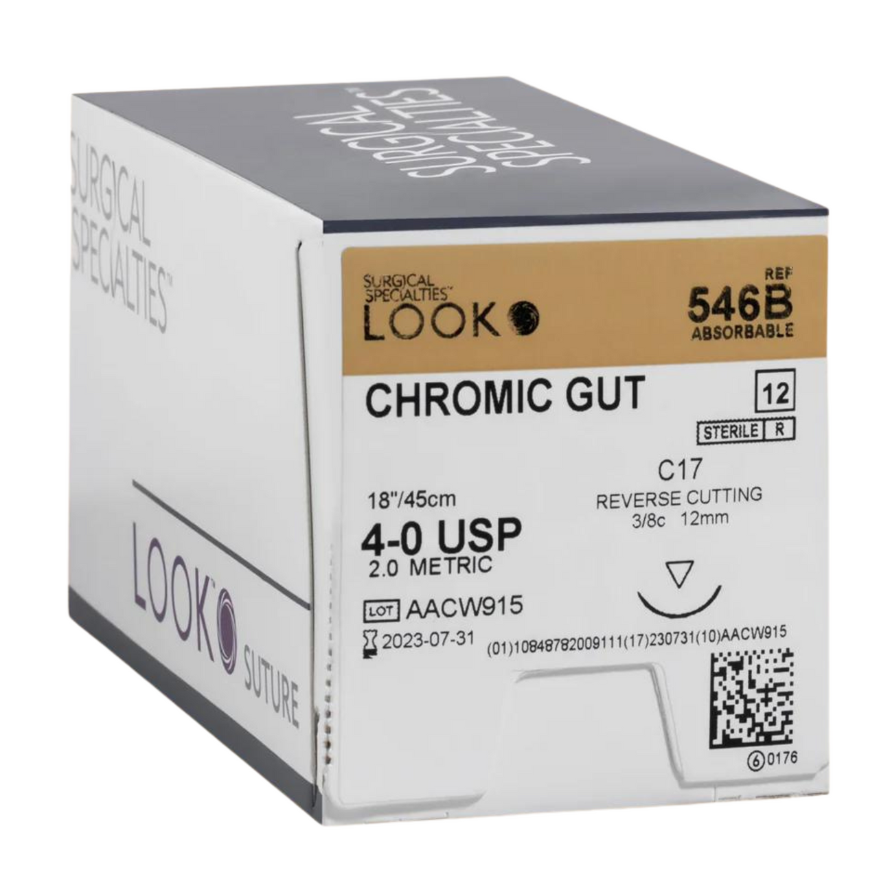 Sutures 4/0 Chromic Gut #546B - Dental Brands