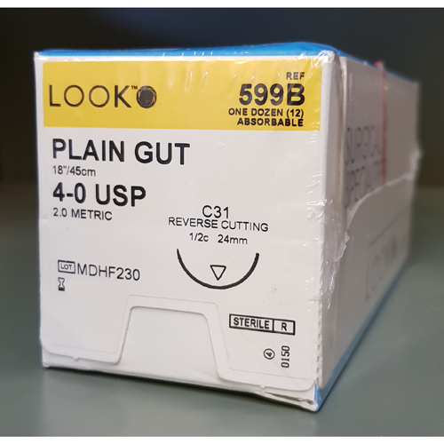 Sutures 599B 4-0 Gut - Dental Brands