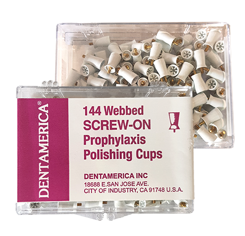 Prophy Cups Screw Type 144/Box - Dental Brands