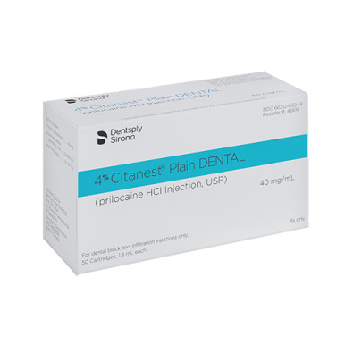 Citanest Plain 4%, 50/Box - Dental Brands