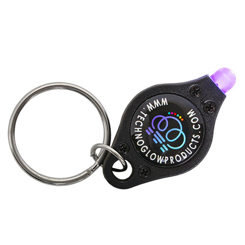 UV LED Keychain Light Purple Black Light