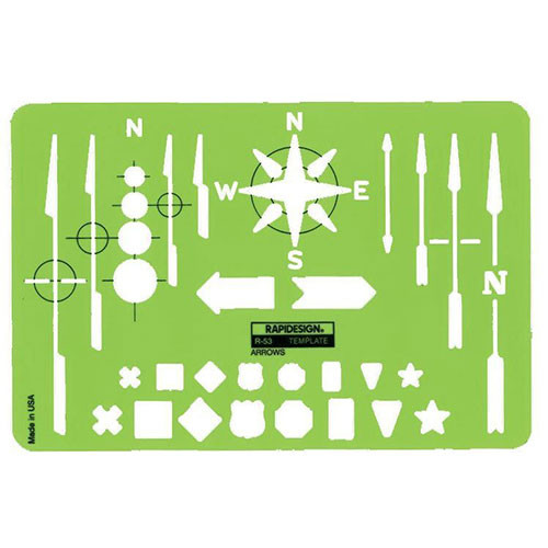 4" x 6" Arrow Template | Rapidesign