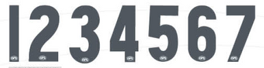 AFL Numbers Charcoal Large - GIANTS Shop