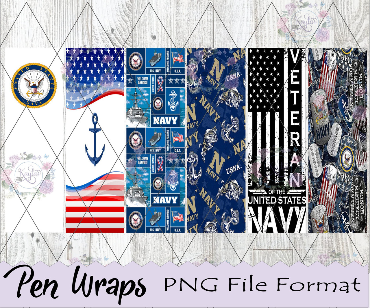 US Navy Pen Wraps Digital Download