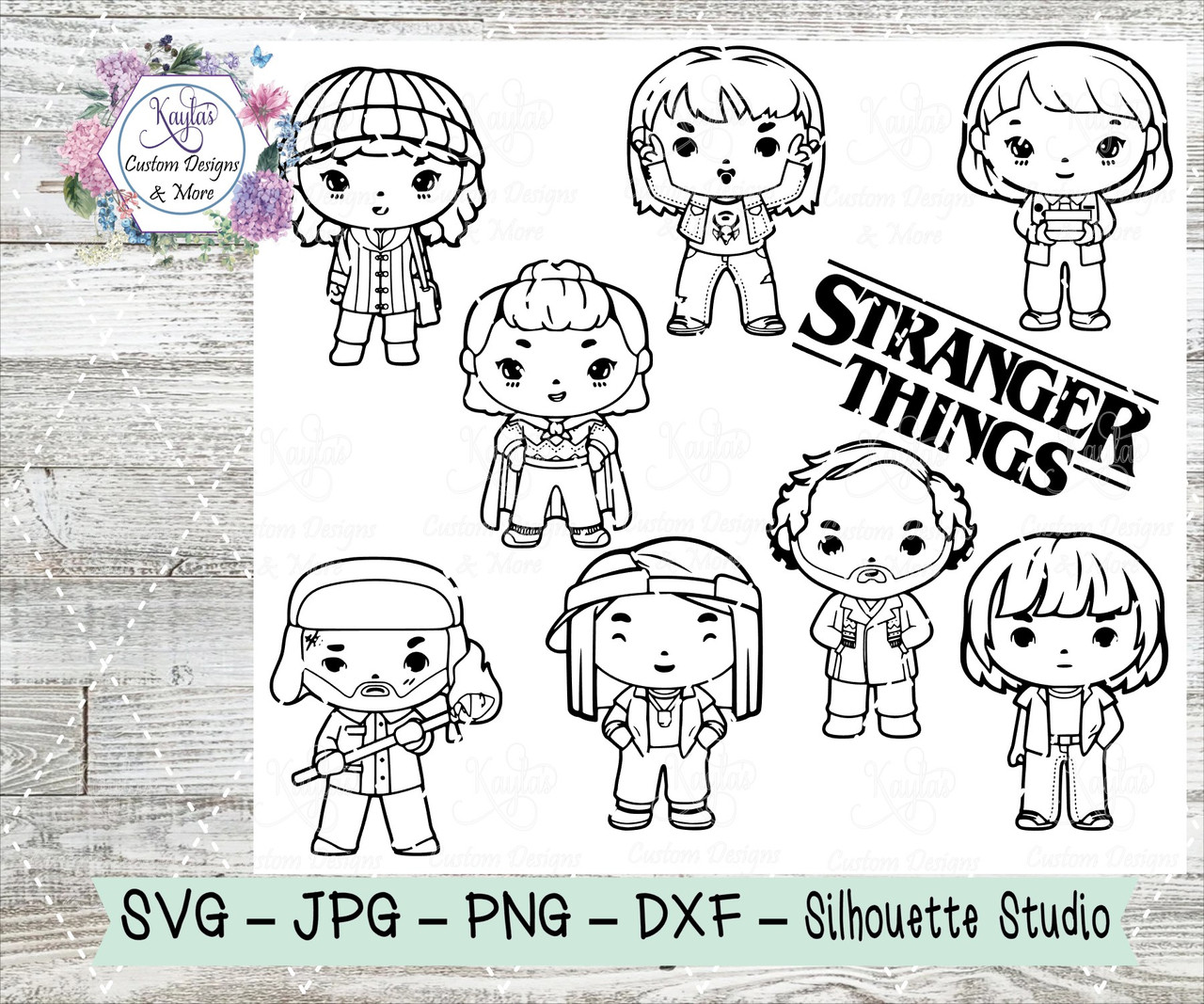 Stranger Things Burst Tumbler Template Digital Download