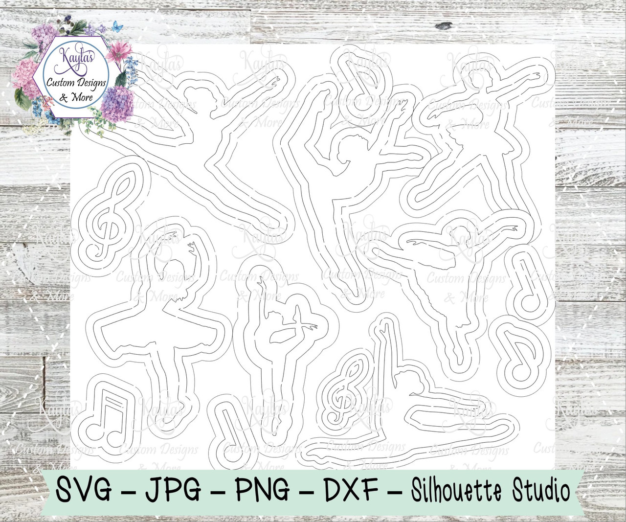 Dance Burst Tumbler Template Digital Download
