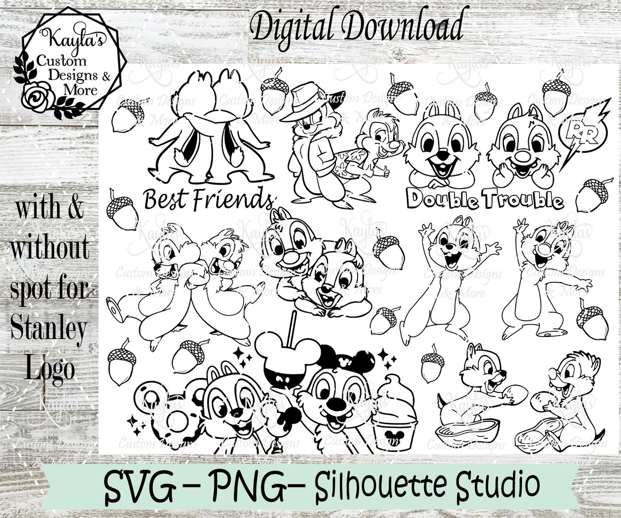 chip and dale coloring sheet