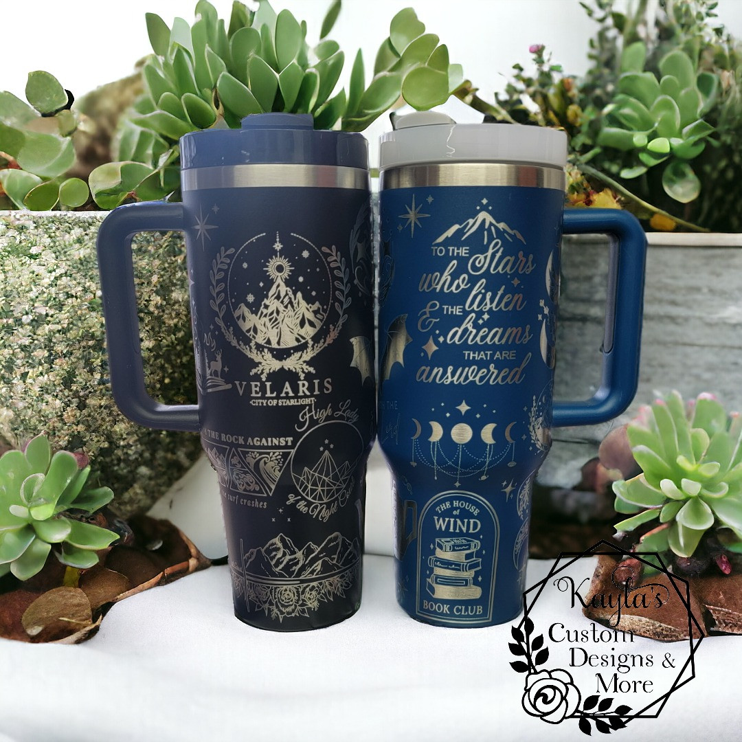 Acotar Theme Field SVG Tumbler Template Digital Download