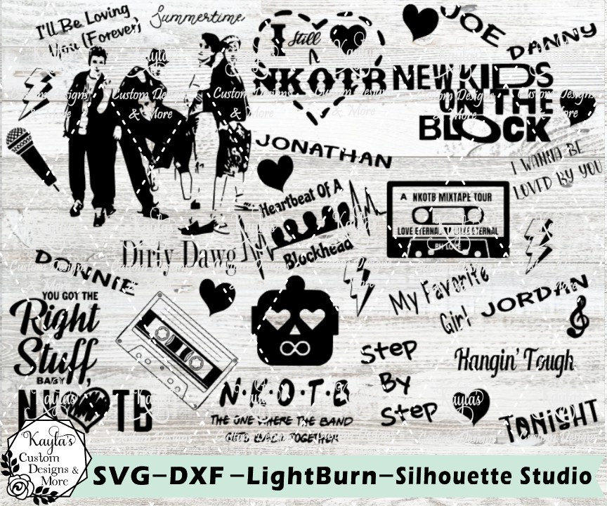 New Kids on the Block Tumbler Template Digital Download