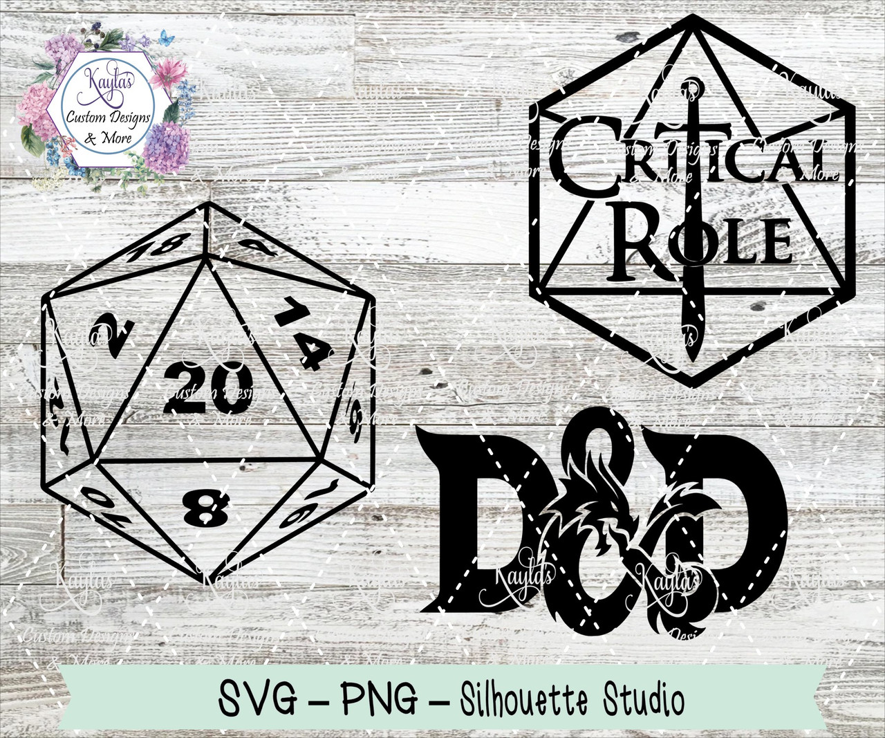 Dungeons and Dragons Symbols Digital Download
