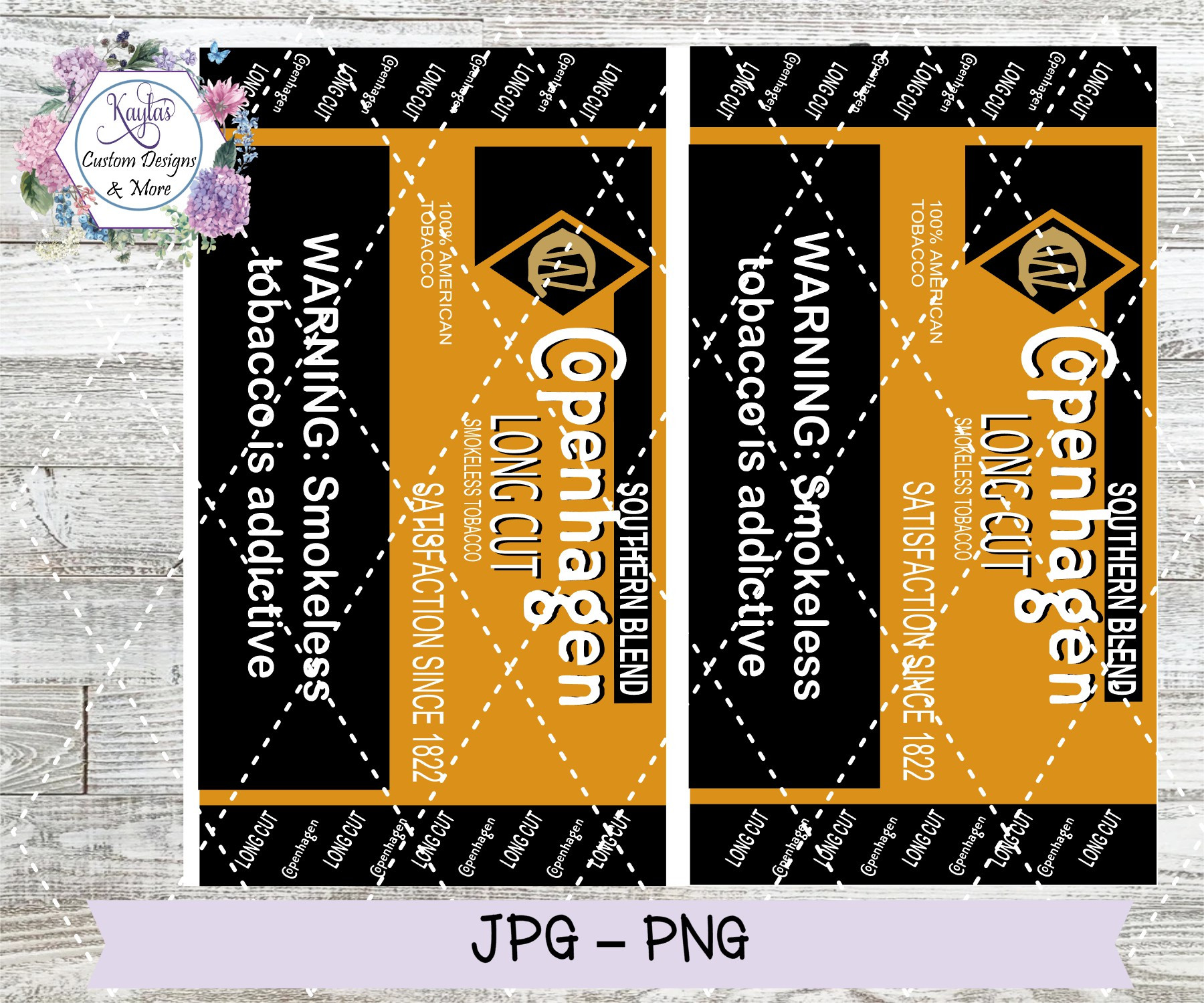 Copenhagen Southern Blend Tumbler Wrap Digital Download