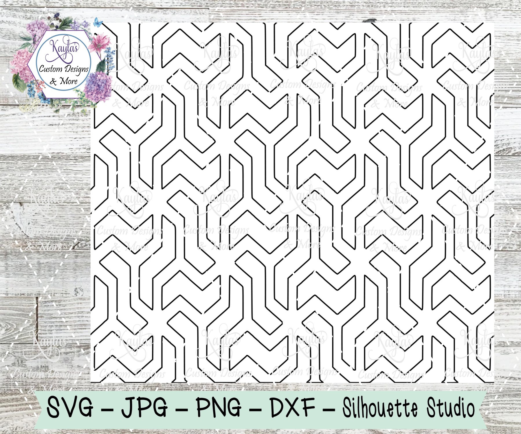 Geometric Burst Template Digital Download