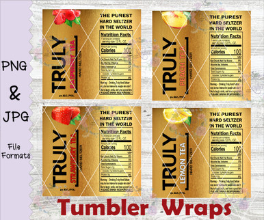 Truly Teas New Can Style Gold Wraps Digital Download
