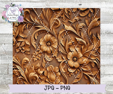 Rustic Tooled Leather Digital Download