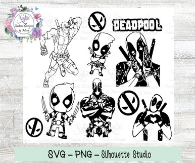 Deadpool SVG Tumbler Template Digital Download