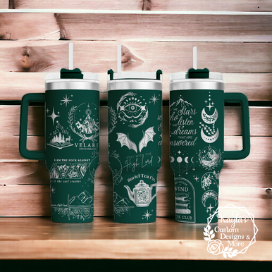 ACOTAR Theme Laser Engraved Tumbler
