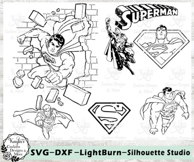 Superman SVG Tumbler Template Digital Download