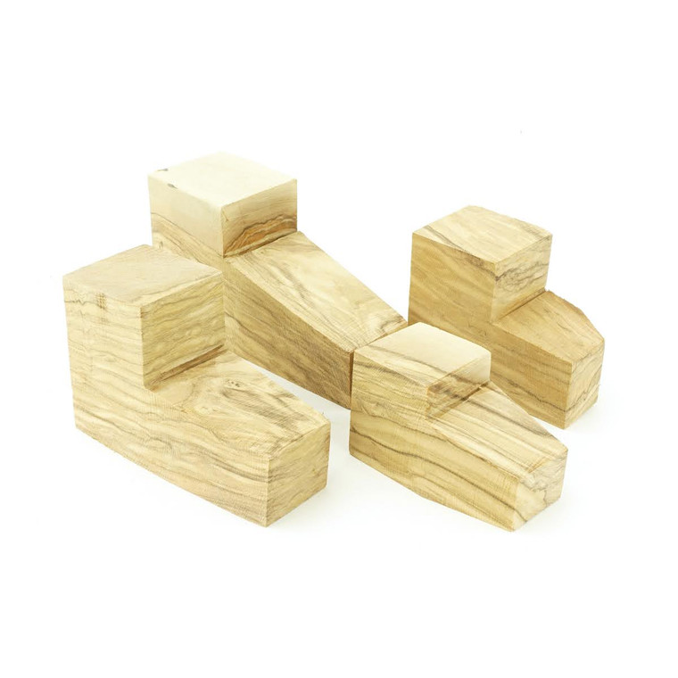 Manno Italian Olive Wood Block L Shape - RawKrafted