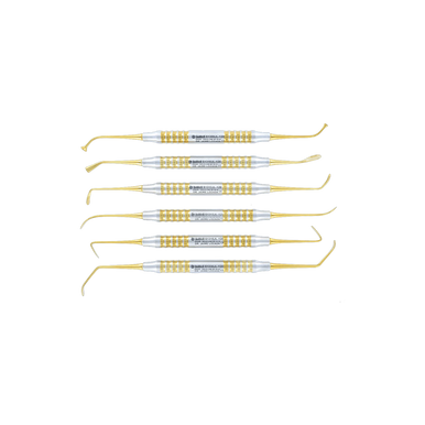 Sinus Lift Elevators Kit 6pc- Gold Titanium