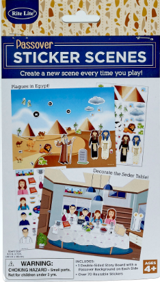 PASSOVER STICKER SCENES W/REUSABLE STICKERS - STAMFORD HILL STATIONERS