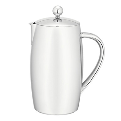 Deluxe Twin Wall Coffee Plunger - 1.2L / 8 Cup - Stainless Steel ...