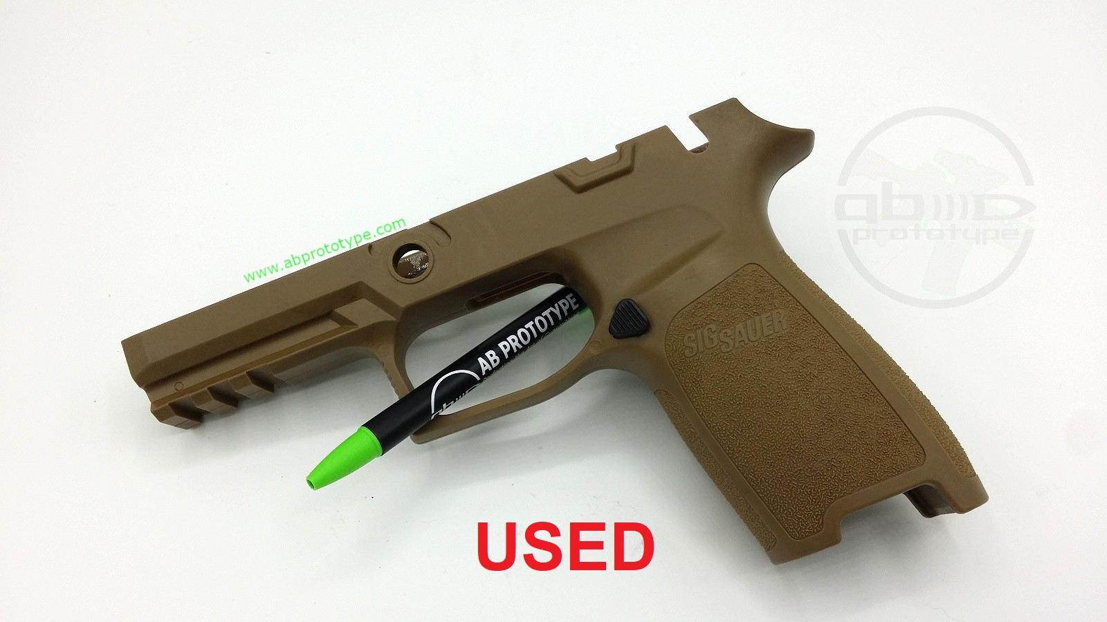 SIG Sauer P320 M17 M18 Coyote Grip Module, USED - AB Prototype