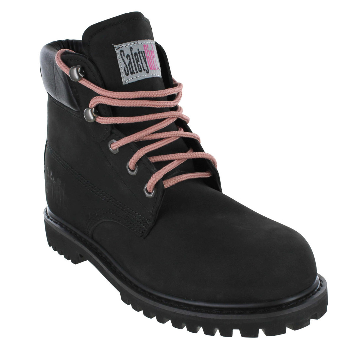 Safety Girl Women s Steel Toe Work Boots Black