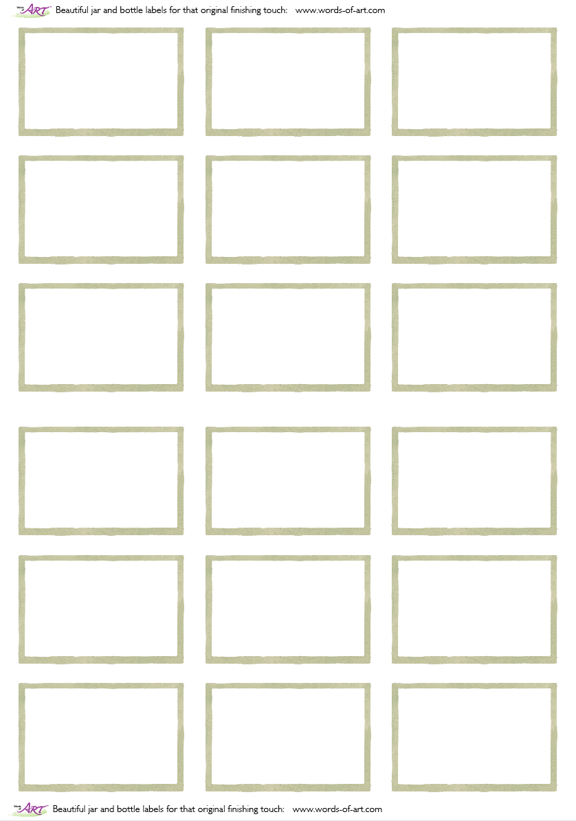 Olive Green Line Jam Jar Labels - Lovely for Olives, Pickles, Chutney's ...