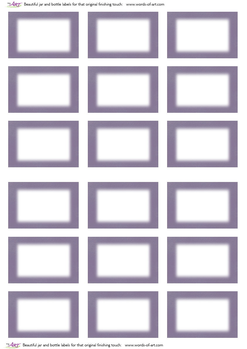 Periwinkle Wide Border Jam Jar Labels, Cake Labels, Artisan Labels ...