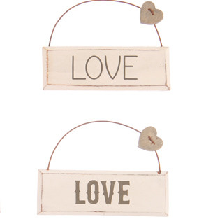 Wooden Love Tag with Heart - Various designs - End of Line - Wares of ...