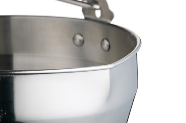 Large - 9 Litre Stainless Steel Maslin Pan with Handle - Wares of ...